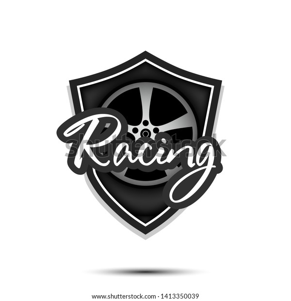 Racing Logo Design Template Racing Emblem: เวกเตอร์สต็อก (ปลอดค่า ...