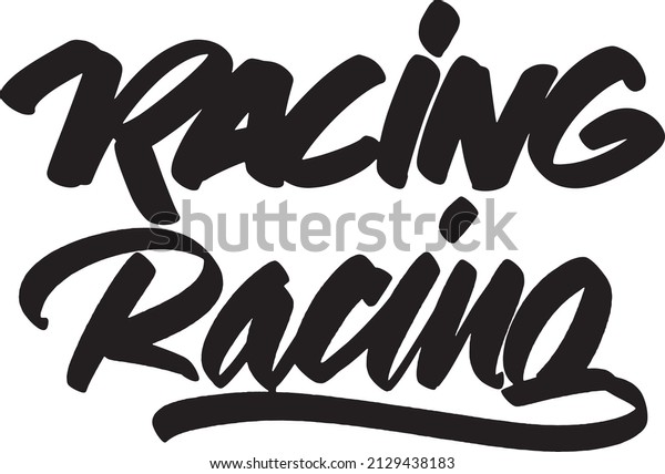 Racing Logo Font Vector Illustration: เวกเตอร์สต็อก (ปลอดค่าลิขสิทธิ์ ...