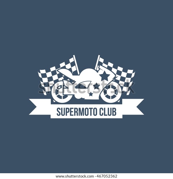 Racing Motorcycle Logo Badge Icon Vector Stock Vector (Royalty Free ...