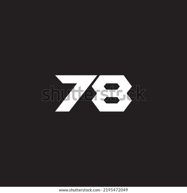 Racing Number 78 Logo Design Stock Vector (Royalty Free) 2195472049 ...