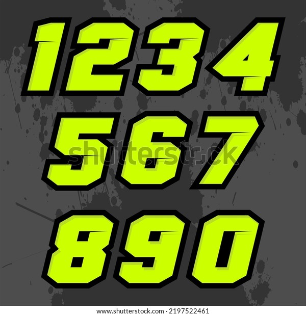 Racing Number Pack Special Edition Stock Vector (Royalty Free ...