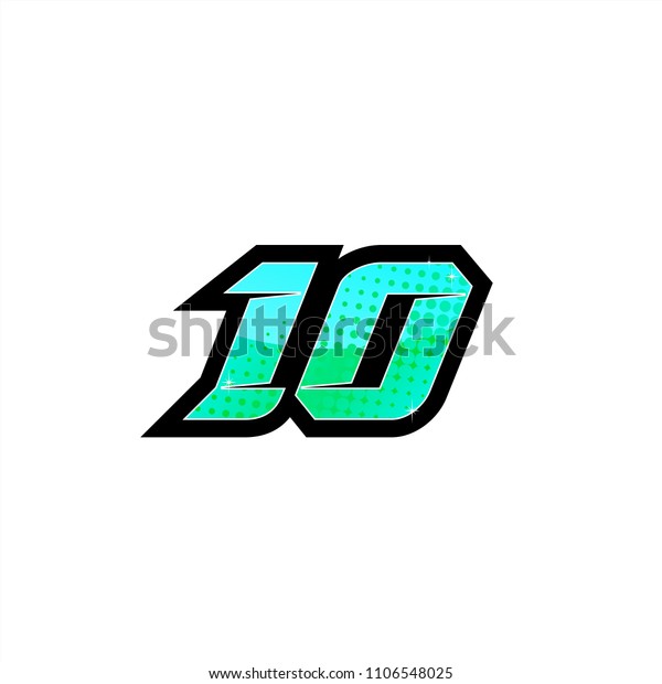Racing Number Start Racing Number Sport Stock Vector (Royalty Free ...
