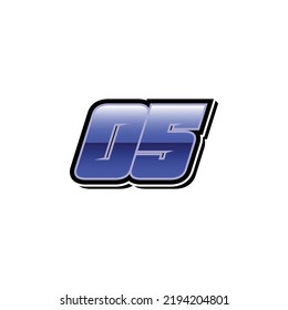 Racing Start Blue Number 05 Vector Stock Vector (Royalty Free ...