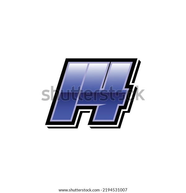Racing Start Blue Number 14 Vector Stock Vector (Royalty Free ...