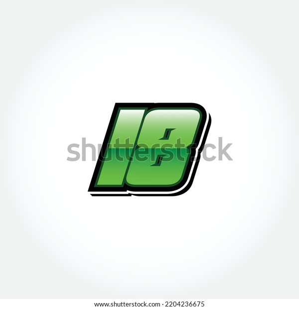 Racing Start Green Number 18 Vector Stock Vector (Royalty Free ...