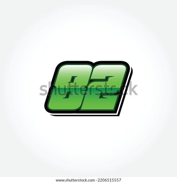 Racing Start Green Number 82 Vector Stock Vector (Royalty Free ...