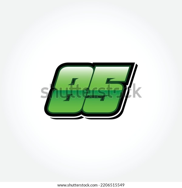Racing Start Green Number 85 Vector Stock Vector (Royalty Free ...
