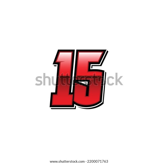 Racing Start Red Number 15 Vector: เวกเตอร์สต็อก (ปลอดค่าลิขสิทธิ์ ...