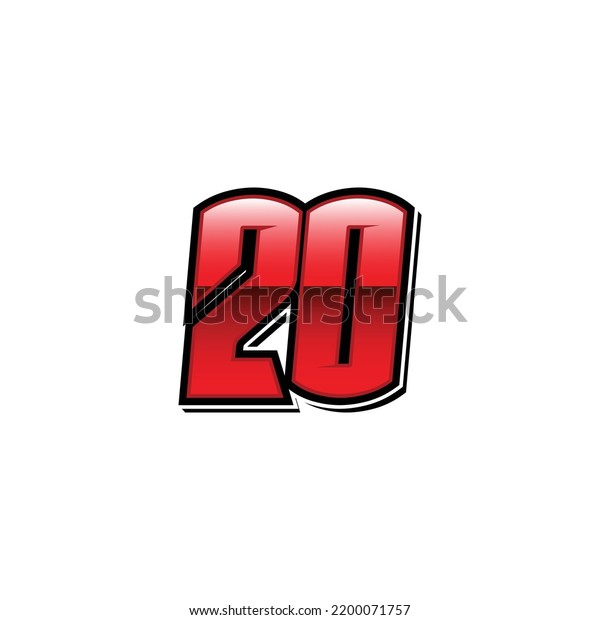 Racing Start Red Number 20 Vector: เวกเตอร์สต็อก (ปลอดค่าลิขสิทธิ์ ...