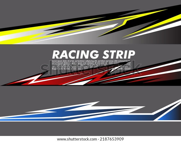 Racing Stripe Decal Colour Gradation Stock Vector (Royalty Free ...