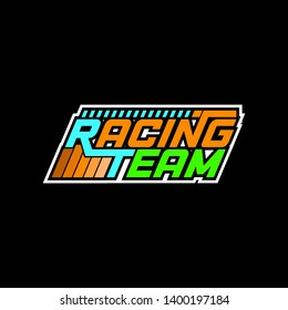 Racing Team Font Logo Design: Vector có sẵn (miễn phí bản quyền ...