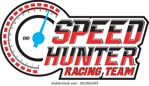 Racing Team Sign Tachometer Logo Isolated Stock Vector (Royalty Free ...