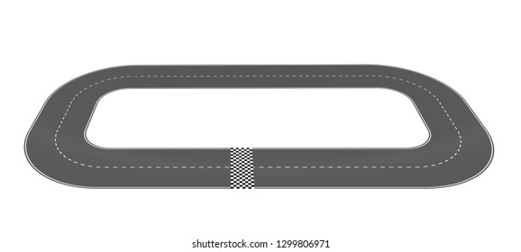 Racing Track Vector Illustration Stock Vector (Royalty Free) 1299806971