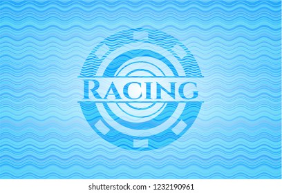 Racing Water Representation Badge Background Stock Vector (Royalty Free ...