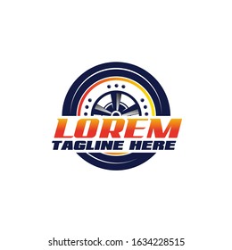 Racing Wheel Logo Design Vector Template: เวกเตอร์สต็อก (ปลอดค่า ...