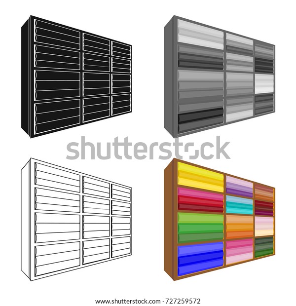 Rack Single Icon Cartoon Stylerack Vector Stock Vector (Royalty Free ...