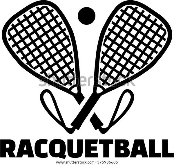 Racquetball Bats Ball Stock Vector (Royalty Free) 375936685 | Shutterstock