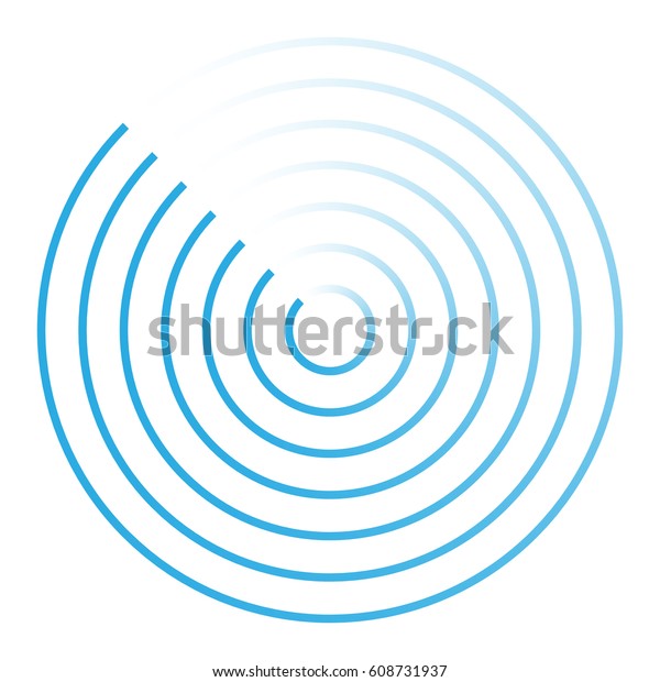 Radar Abstract Icon Symbol Vector Illustration Stock Vector (Royalty ...