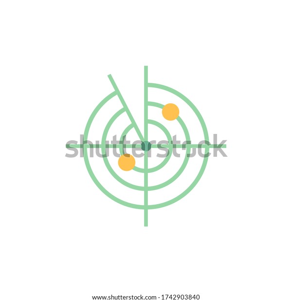 Radar Graphic Design Template Vector Isolated Stock Vector (Royalty ...
