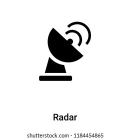 Radar Icon Vector Isolated On White Stock Vector (Royalty Free ...