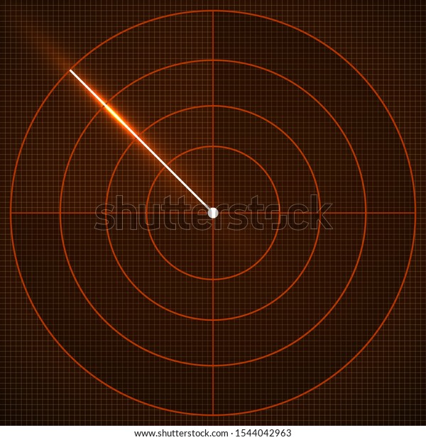 Radar Screen Background Military Search System Stock Vector (Royalty ...