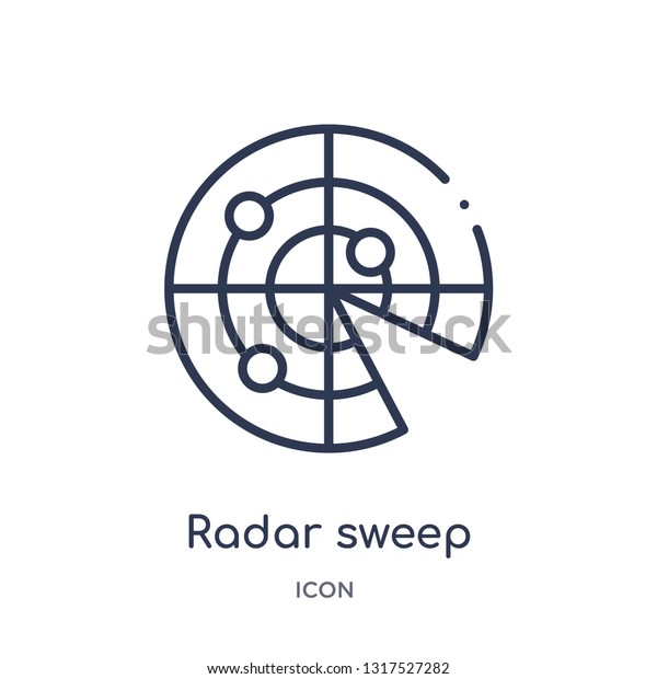 Radar Sweep Icon Technology Outline Collection: เวกเตอร์สต็อก (ปลอดค่า ...