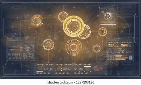 Radar Screen Vector Illustration Your Design Stock Vector (Royalty Free ...