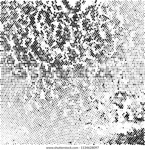 Radial Halftone Texture Black White Stock Vector (Royalty Free) 1134628097
