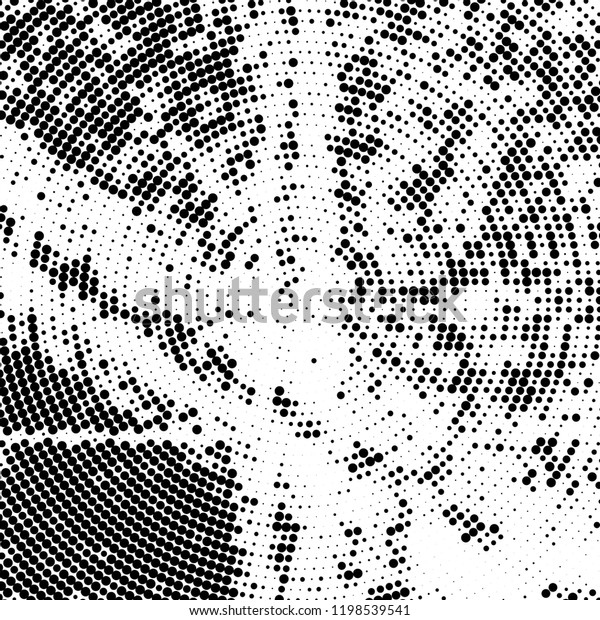 Radial Halftone Texture Black White Vector Stock Vector (Royalty Free ...