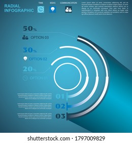 Radial Infographics Your Project Stock Vector (Royalty Free) 1797009829 ...