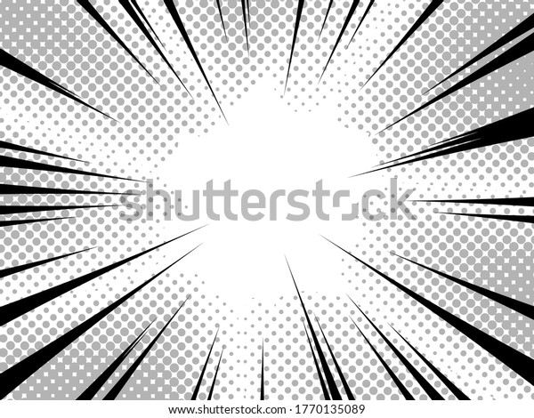Radial Line Drawing Action Speed Lines Stock Vector (Royalty Free ...