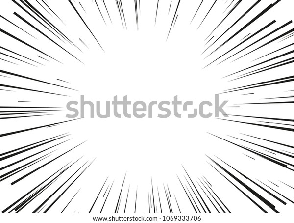 Radial Lines Comic Books Isolated On Stock Vector (Royalty Free) 1069333706