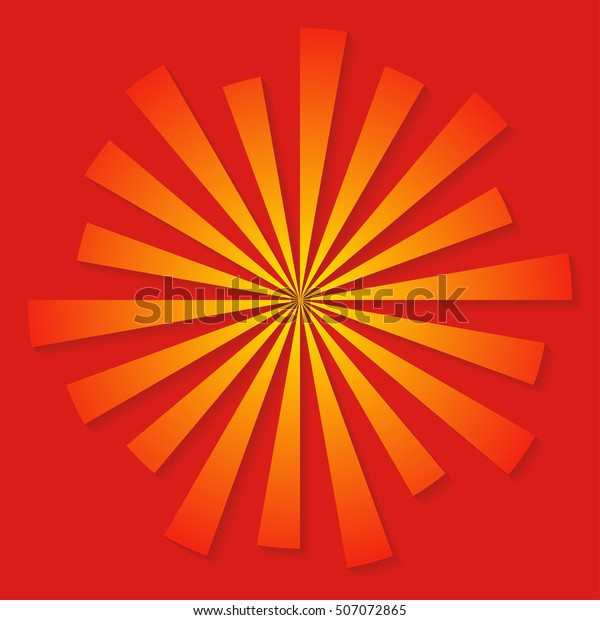 Radial Rays Background Red Yellow Divergent: vector de stock (libre de ...