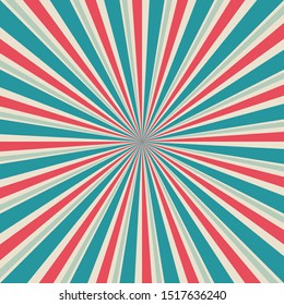 Radial Rays Background Retro Colorful Sunburst Stock Vector (Royalty ...