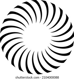 Radial Rays Vector Outline Icon Stock Vector (Royalty Free) 2104000088 ...