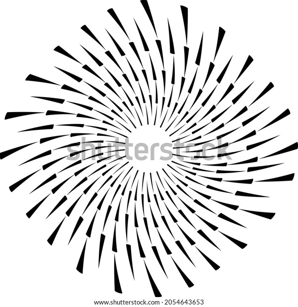 Radial White Speed Lines Round Form Stock Vector (Royalty Free ...