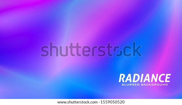 Radiance Abstract Blurred Background Neon Blue Stock Vector (Royalty ...