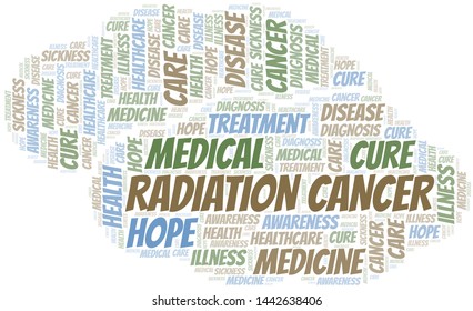 Radiation Cancer Word Cloud Vector Made Stock Vector (Royalty Free ...