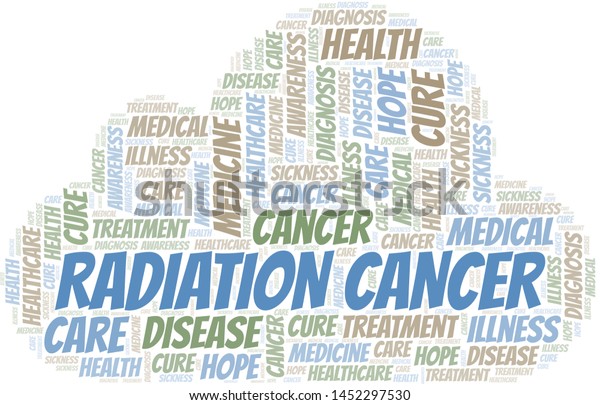 Radiation Cancer Word Cloud Vector Made Stock Vector (Royalty Free ...