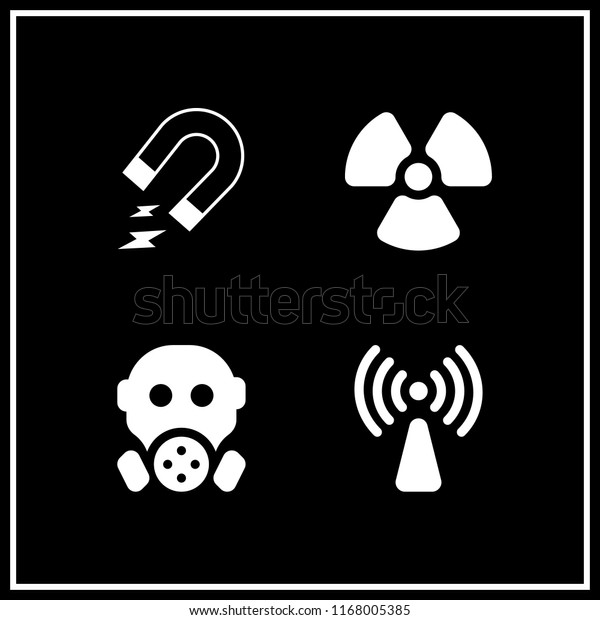 Radiation Icon 4 Radiation Vector Set Stock Vector (Royalty Free ...