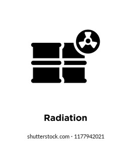 Radiation Icon Vector Isolated On White Stock Vector (Royalty Free ...