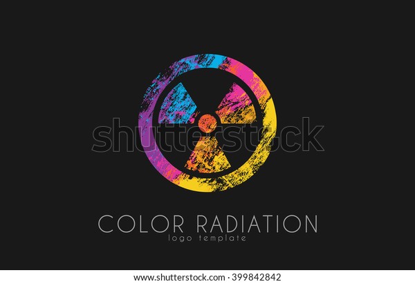 Radiation Logo Color Radiation Design Creative Stock Vector (Royalty ...