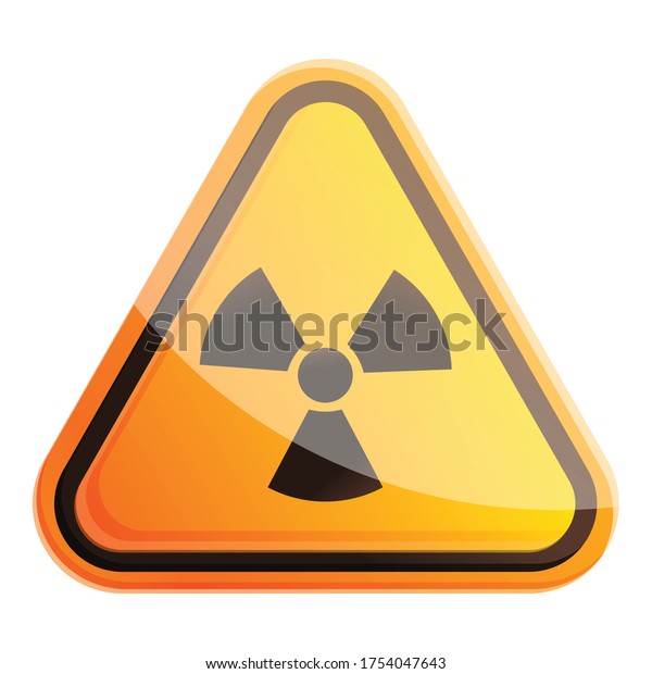 Radiation Sign Icon Cartoon Radiation Sign Stock Vector (Royalty Free ...