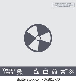 Radiation Symbol Activity Vector Illustration Stock Vector (Royalty ...