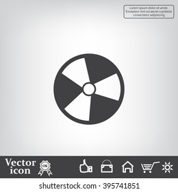 Radiation Symbol Activity Vector Illustration Stock Vector (Royalty ...
