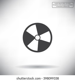 Radiation Symbol Activity Vector Illustration Stock Vector (Royalty ...