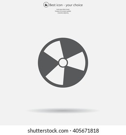 Radiation Symbol Activity Vector Illustration Stock Vector (Royalty ...