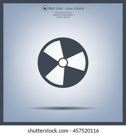 Radiation Symbol Activity Vector Illustration Stock Vector (Royalty ...