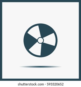 Radiation Symbol Activity Vector Illustration Stock Vector (Royalty ...