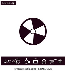 Radiation Symbol Activity Vector Illustration: vector de stock (libre ...